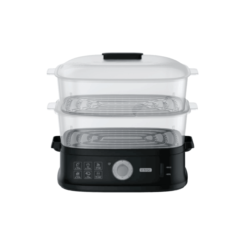 V-trac 2 Tier Food Steamer (WITH SIRIM) – Stardex Group
